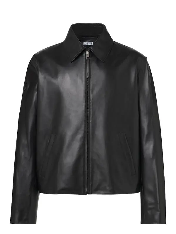 Loewe Leather Jacket - Black