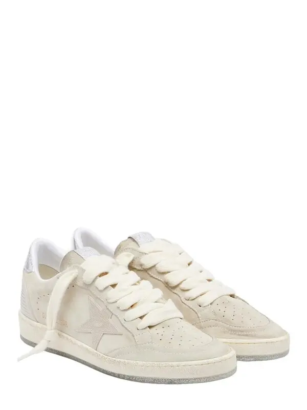 Golden Goose Ball Star Suede Sneakers - Grey