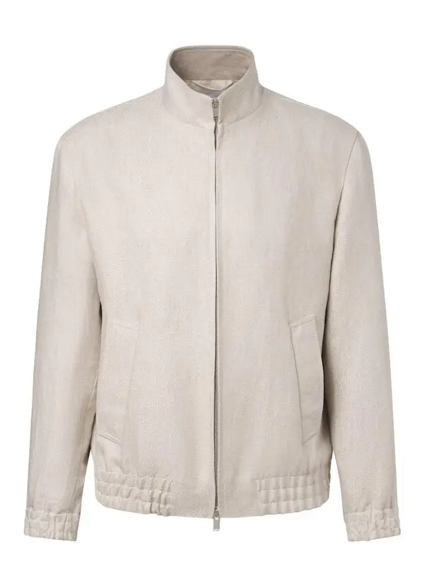 LARDINI Linen Jacket - White