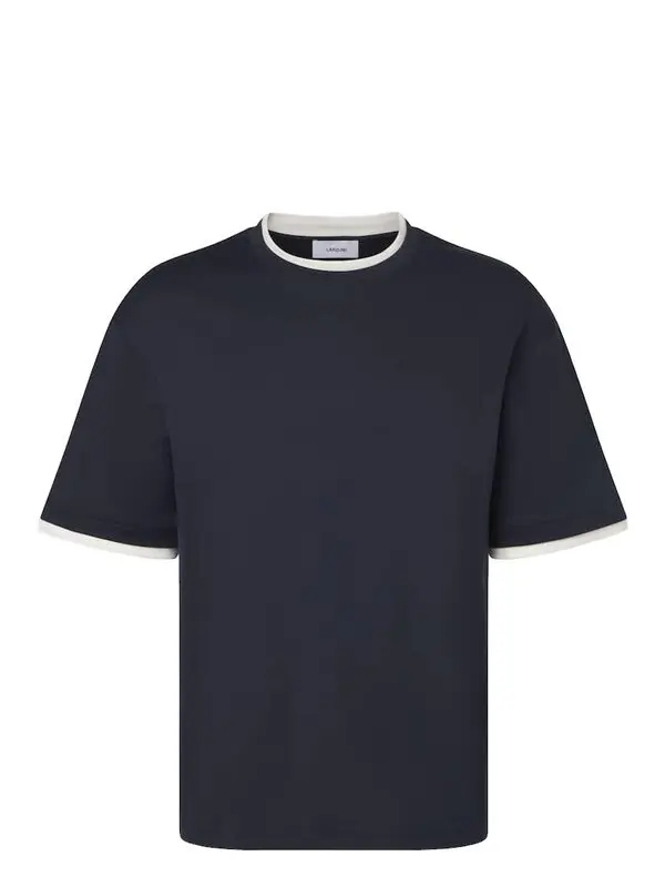 LARDINI Cotton T-shirt - Blue