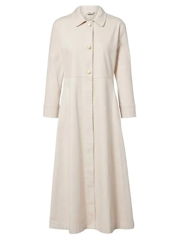 Max Mara Amelia Cotton Shirt Dress - White