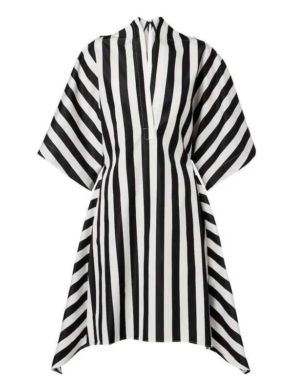 Jacquemus Moisson Striped Cotton And Silk Tunic - White