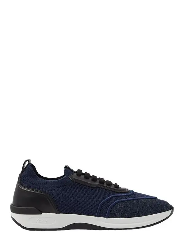 Brioni Knitted Sneakers - Blue