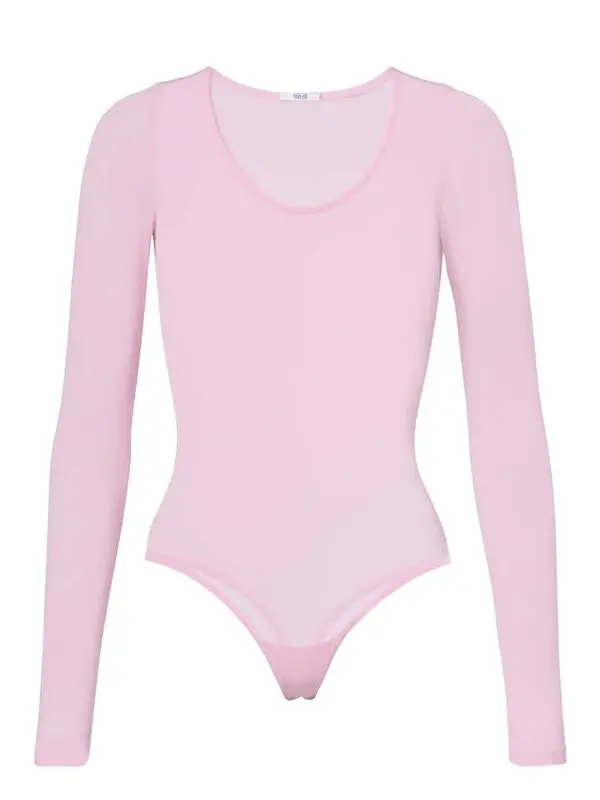 Wolford Buenos Aires Semi-sheer Bodysuit - Pink
