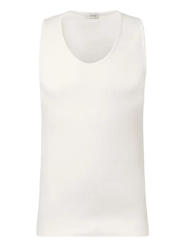 LEMAIRE Cotton And Linen Tank Top - White