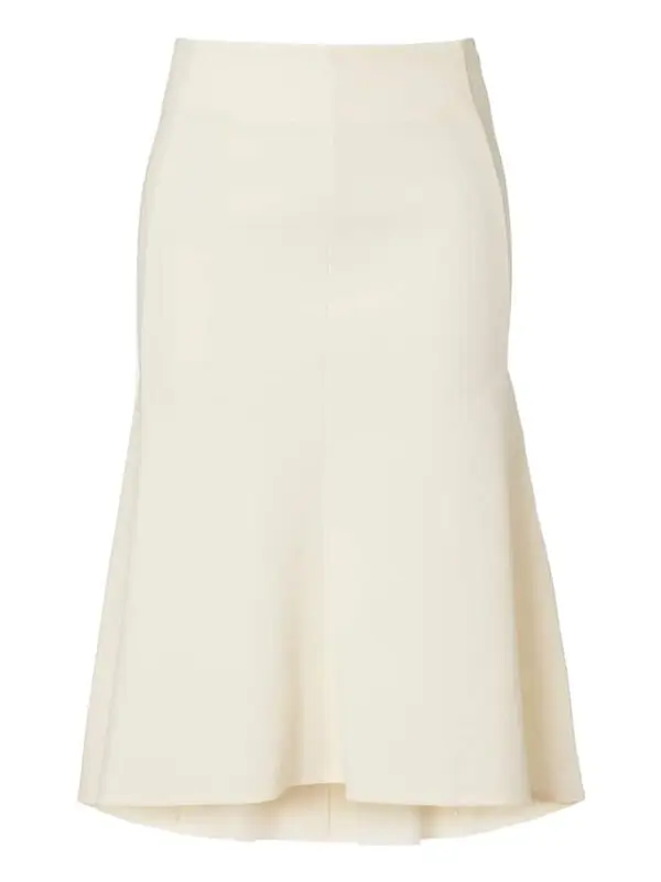 JIL SANDER High-rise Midi Skirt - White
