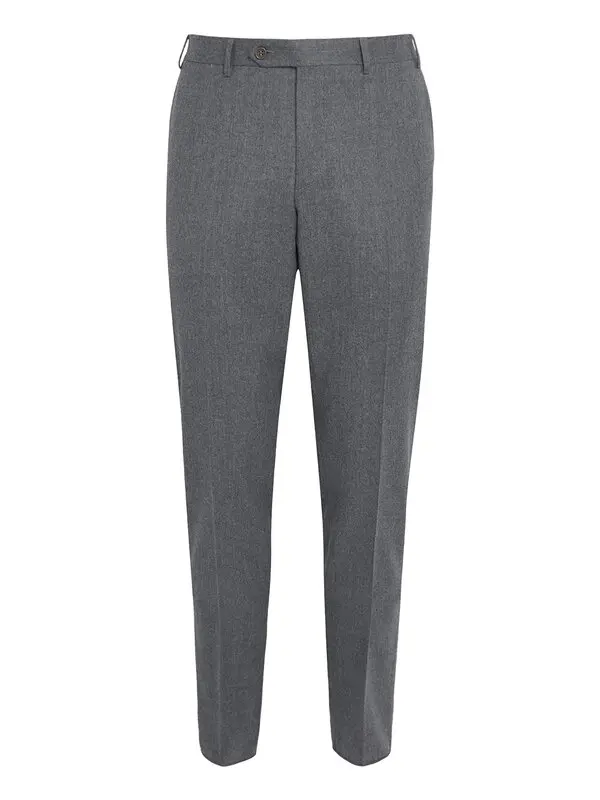 Canali Slim Tailored Trousers - Grey
