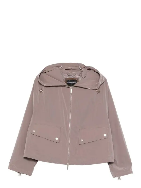 Emporio Armani Nylon Blouson Jacket - Brown