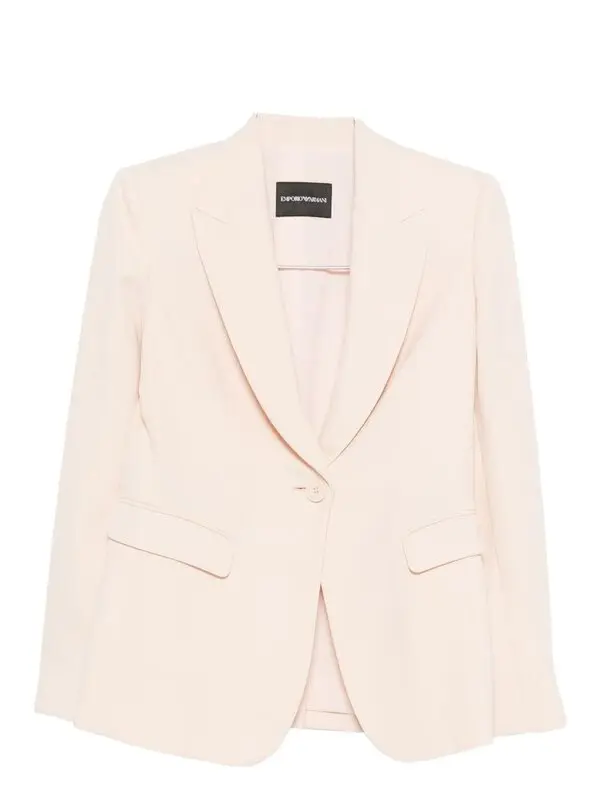 Emporio Armani Single-breasted Blazer Jacket - Pink