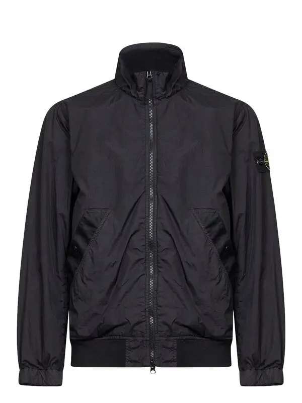 Stone Island Zipped Blouson Jacket - Black