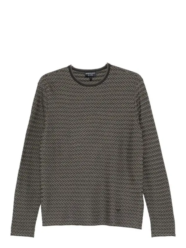 Emporio Armani Wool Crewneck Sweater - Grey