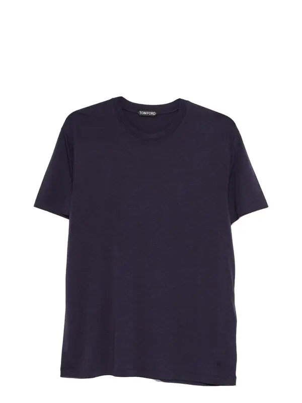 TOM FORD Cotton Crewneck T-shirt - Blue