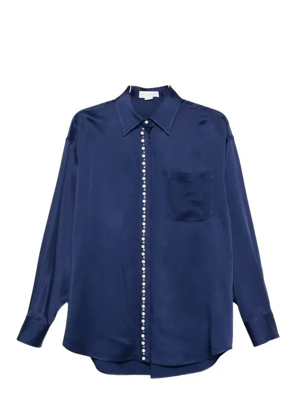 Stella McCartney Pearl Embellished Shirt - Blue