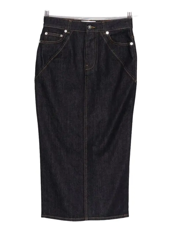 Givenchy Denim Long Skirt - Blue