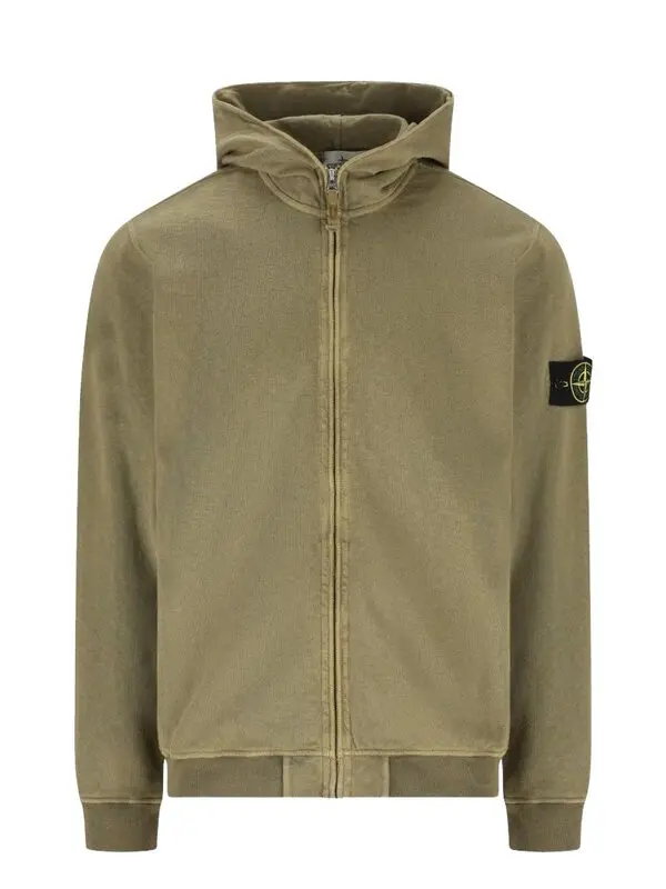 Stone Island Sweatshirt With Logo - Green