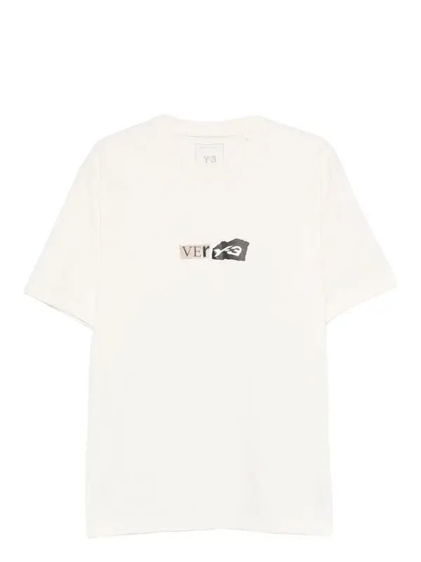 Y3 T-shirt With Logo - Beige