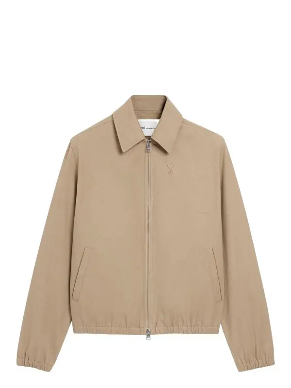 Ami Zip-up Jacket - Beige