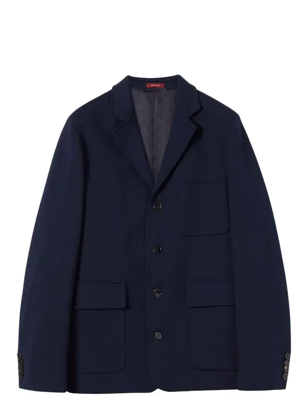 Gucci Single-breasted Cotton Jersey Jacket - Sky Blue