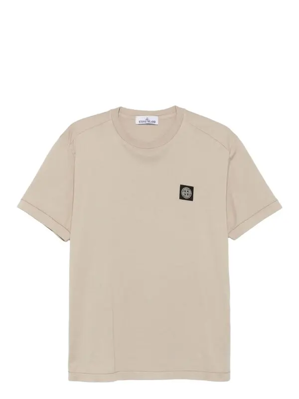 Stone Island Compass Patch T-shirt - Beige