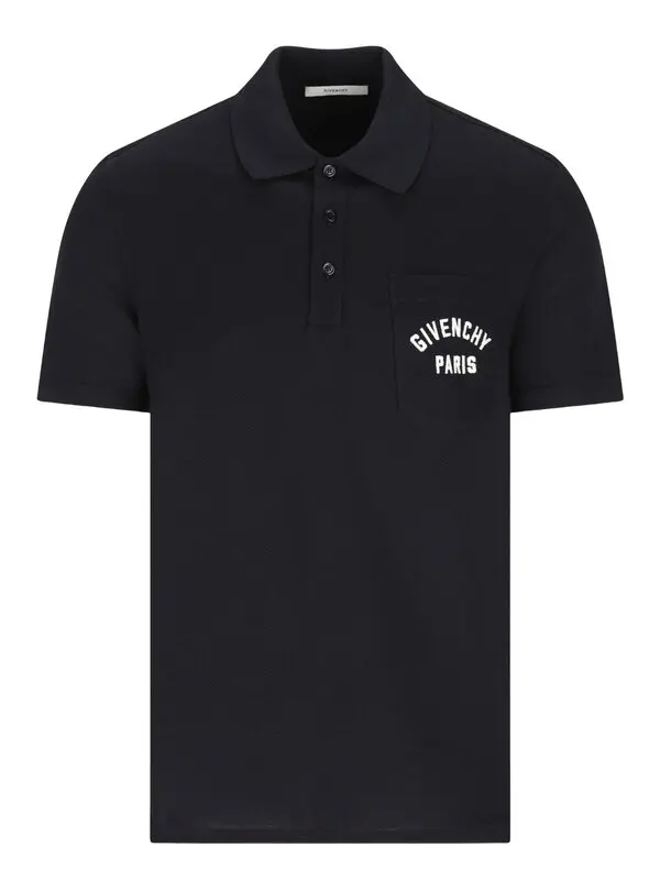 Givenchy Polo Shirt With Logo - Blue