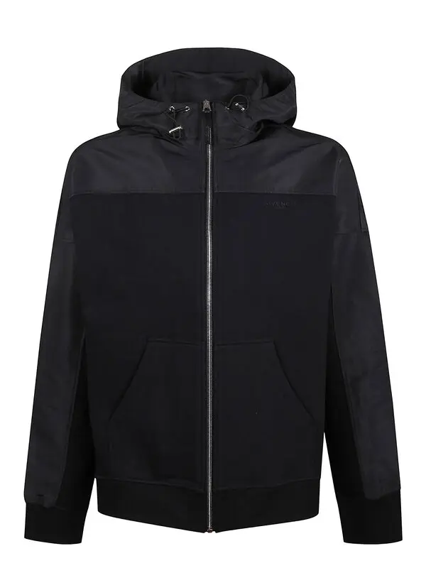 Givenchy Windbreaker With Logo - Black