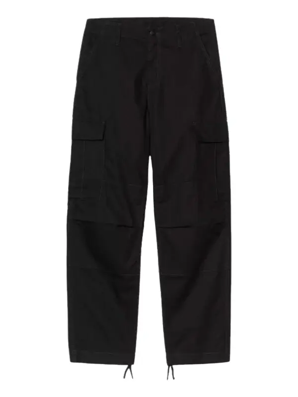 Carhartt Work In Progress Trousers With Logo - Black