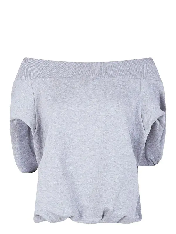 Dries Van Noten Hamels Cotton Top - Grey