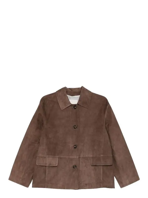 Max Mara Leather Jacket - Brown