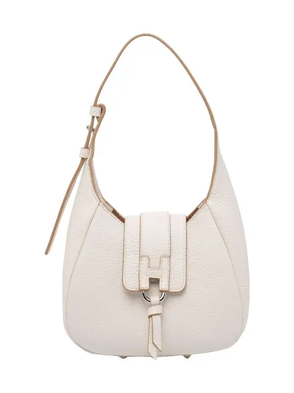 Hogan Leather Hobo Bag - White