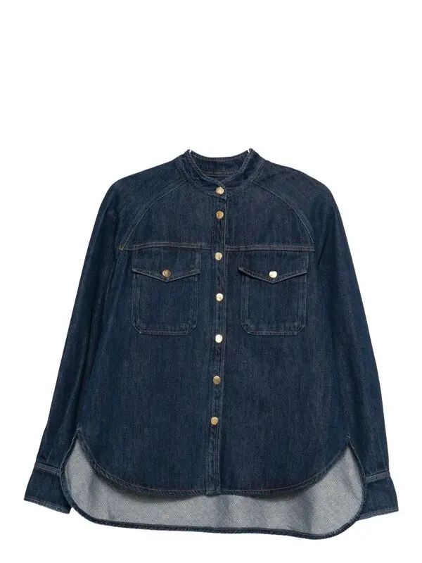 FORTE_FORTE Denim Cotton Shirt - Blue