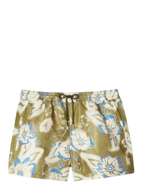 Paul Smith Floral Print Swim Shorts - Green