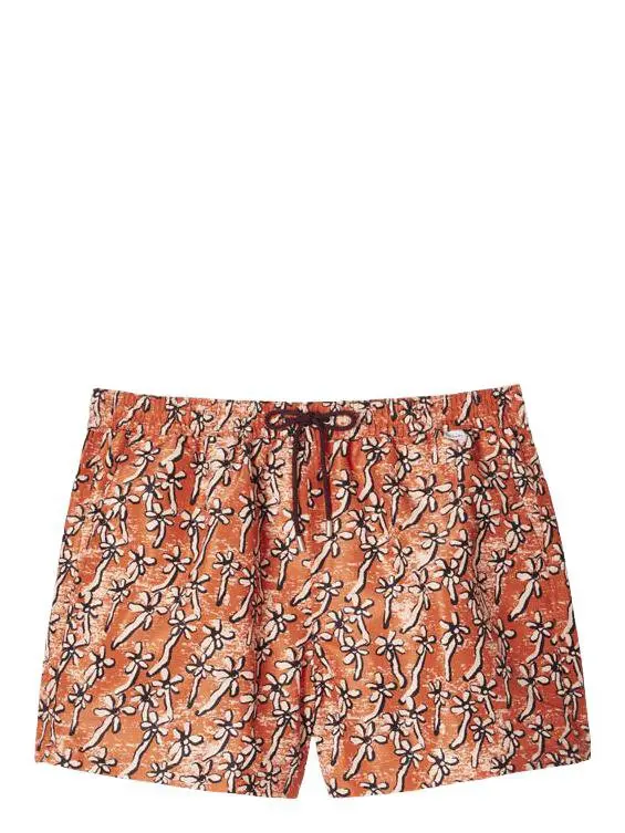 Paul Smith Printed Swim Shorts - Orange