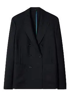 Paul Smith Wool Double-breasted Blazer - Blue