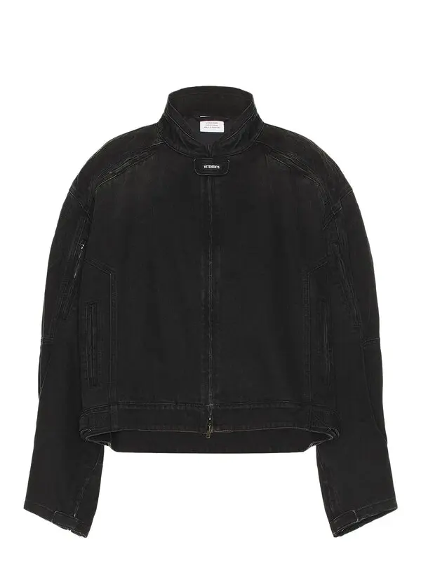 Vetements Racing Denim Jacket - Black