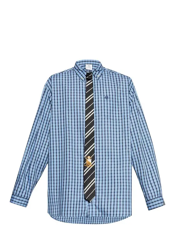 Vetements Tie Detailed Shirt - Blue