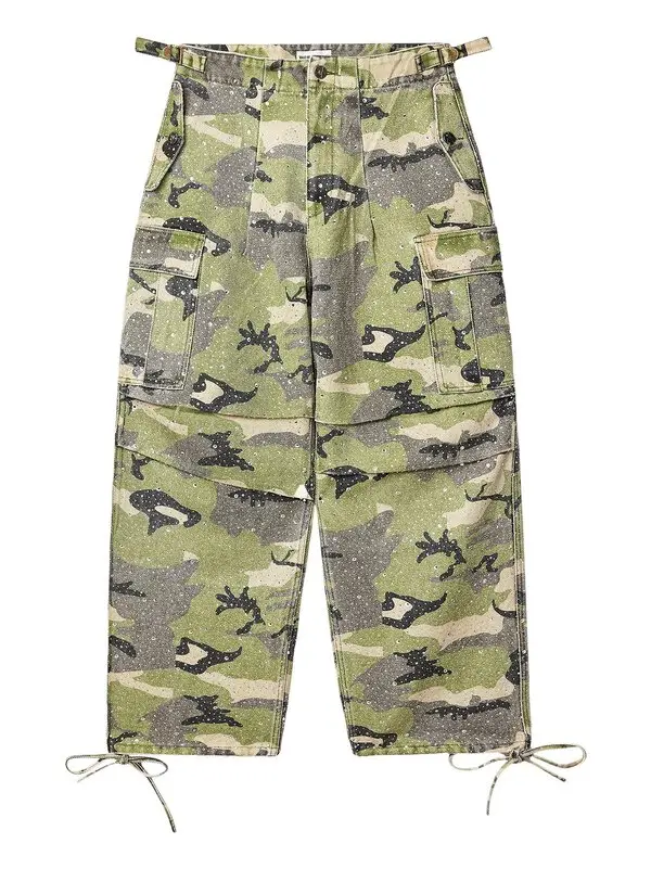 VALE FOREVER Crystal Camo Cargos - Green