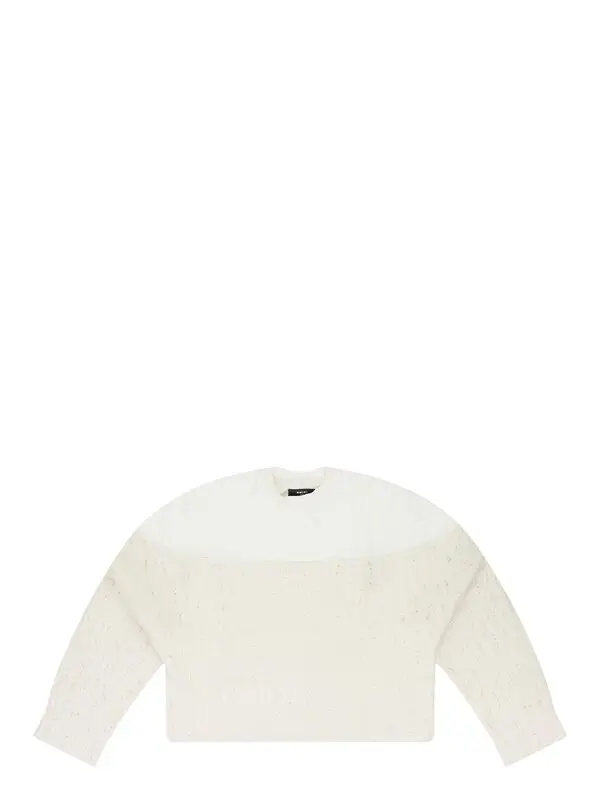 Amiri Drop Needle Crewneck - Cream