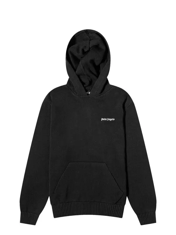 Palm Angels Classic Logo Hoodie - Black