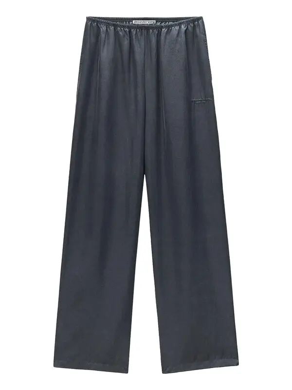 Alexander Wang Elasticated Waistband Mid-rise Pants - Grey