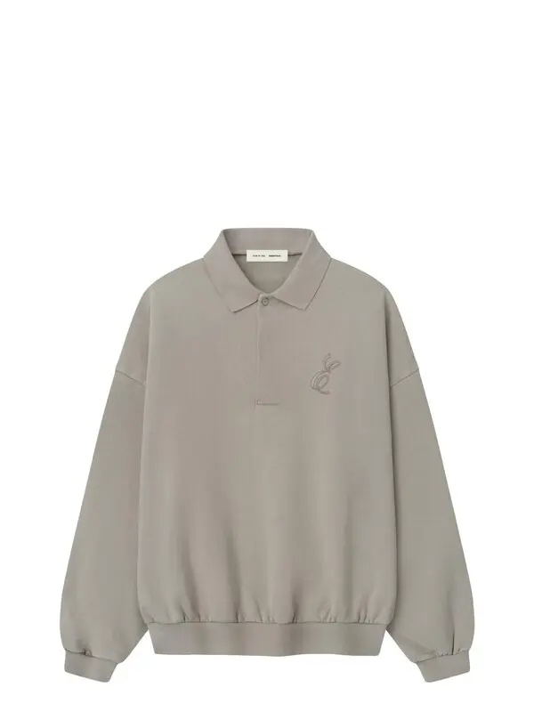 Fear Of God Classic Polo Sweatshirt 'smoke - Grey