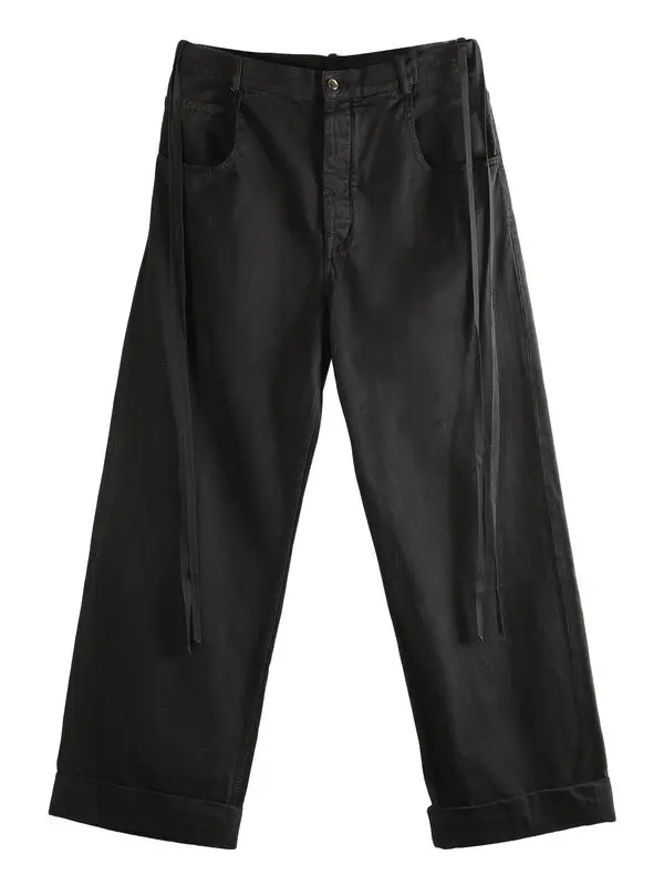 ANN DEMEULEMEESTER Michael 5 Pockets High Comfort Trousers - Black