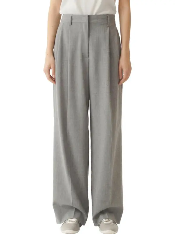 Fabiana Filippi Tailored Wide Leg Pants - Grey