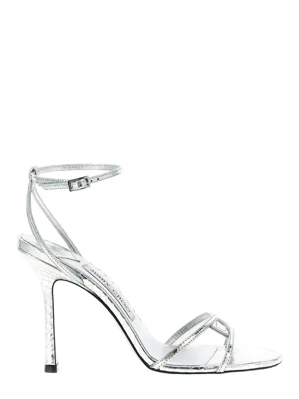 JIMMY CHOO Heeled Sandal - Silver