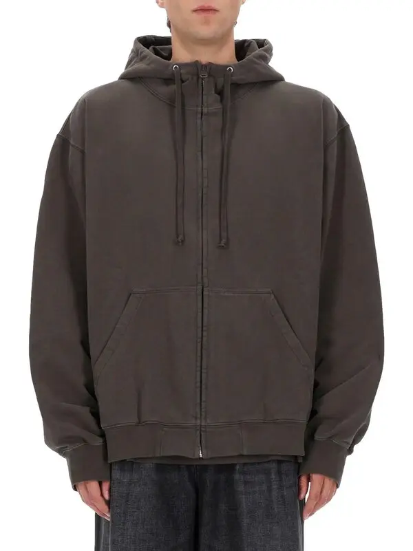 MAISON MARGIELA Full Zip Sweatshirt - Brown
