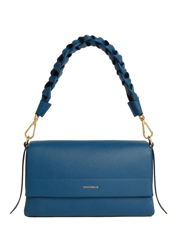 COCCINELLE Braided Handle Shoulder Bag - Blue