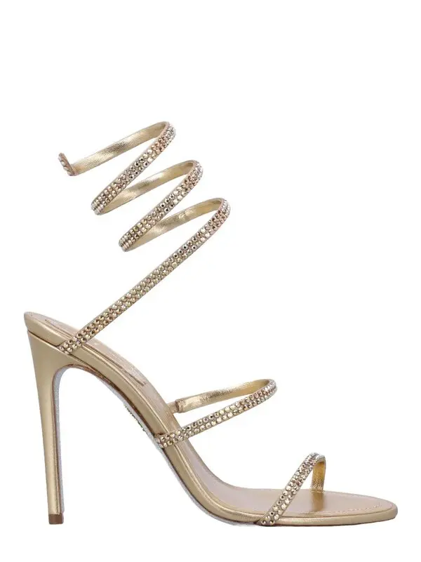 Rene Caovilla Heeled Sandal - Gold