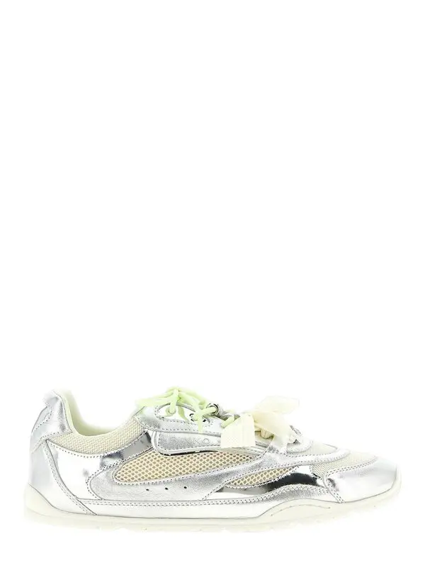 Pinko Lace-up Sneakers - Silver