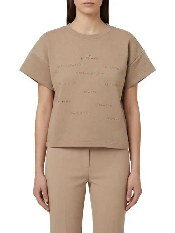 Elisabetta Franchi T-shirt - Beige