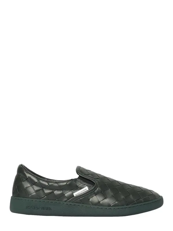 Bottega Veneta Woven Slip-on Sneakers - Black