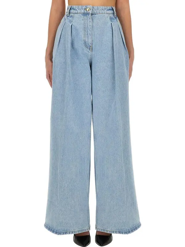 Nina Ricci Wide Leg Jeans - Sky Blue